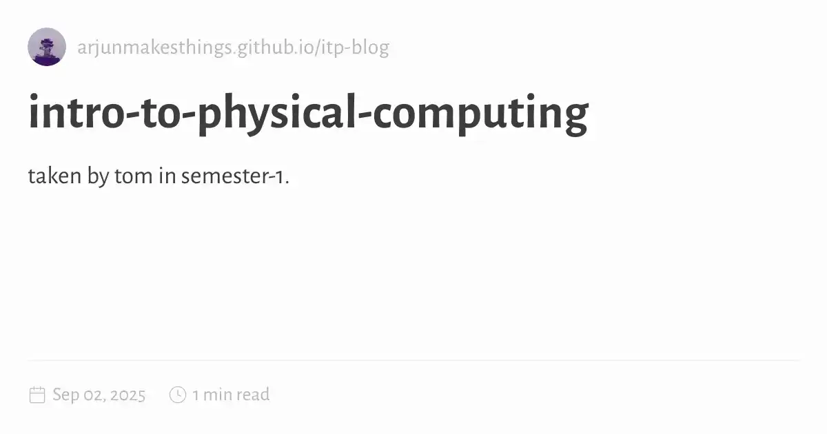 intro-to-physical-computing